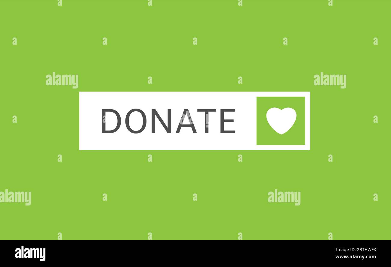 Donate button icon Stock Vector Image & Art - Alamy