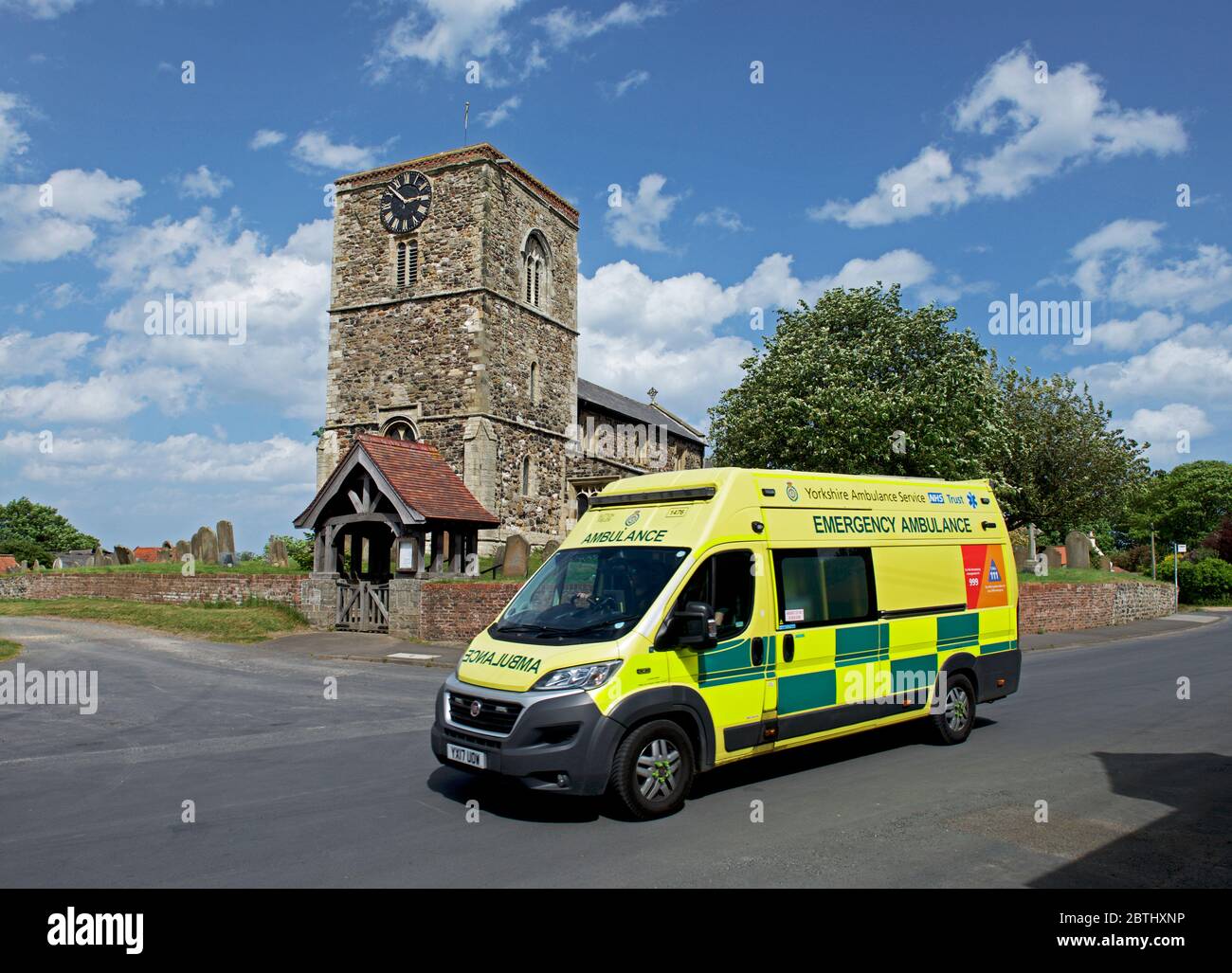 St Bartholomew's Church in the village of Aldbrough, East Yorkshire ...