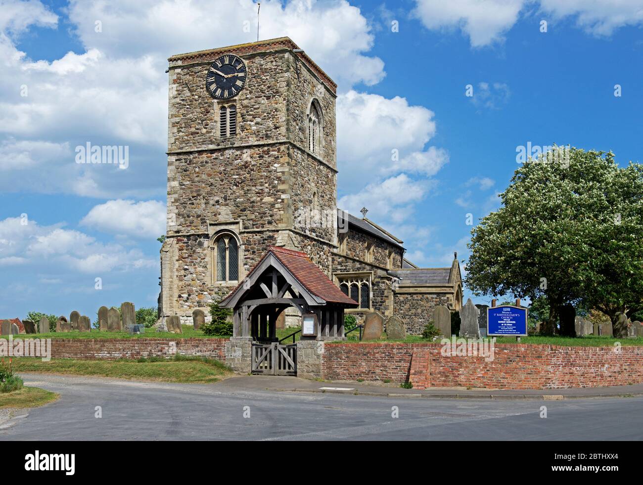 St Bartholomew's Church in the village of Aldbrough, East Yorkshire ...