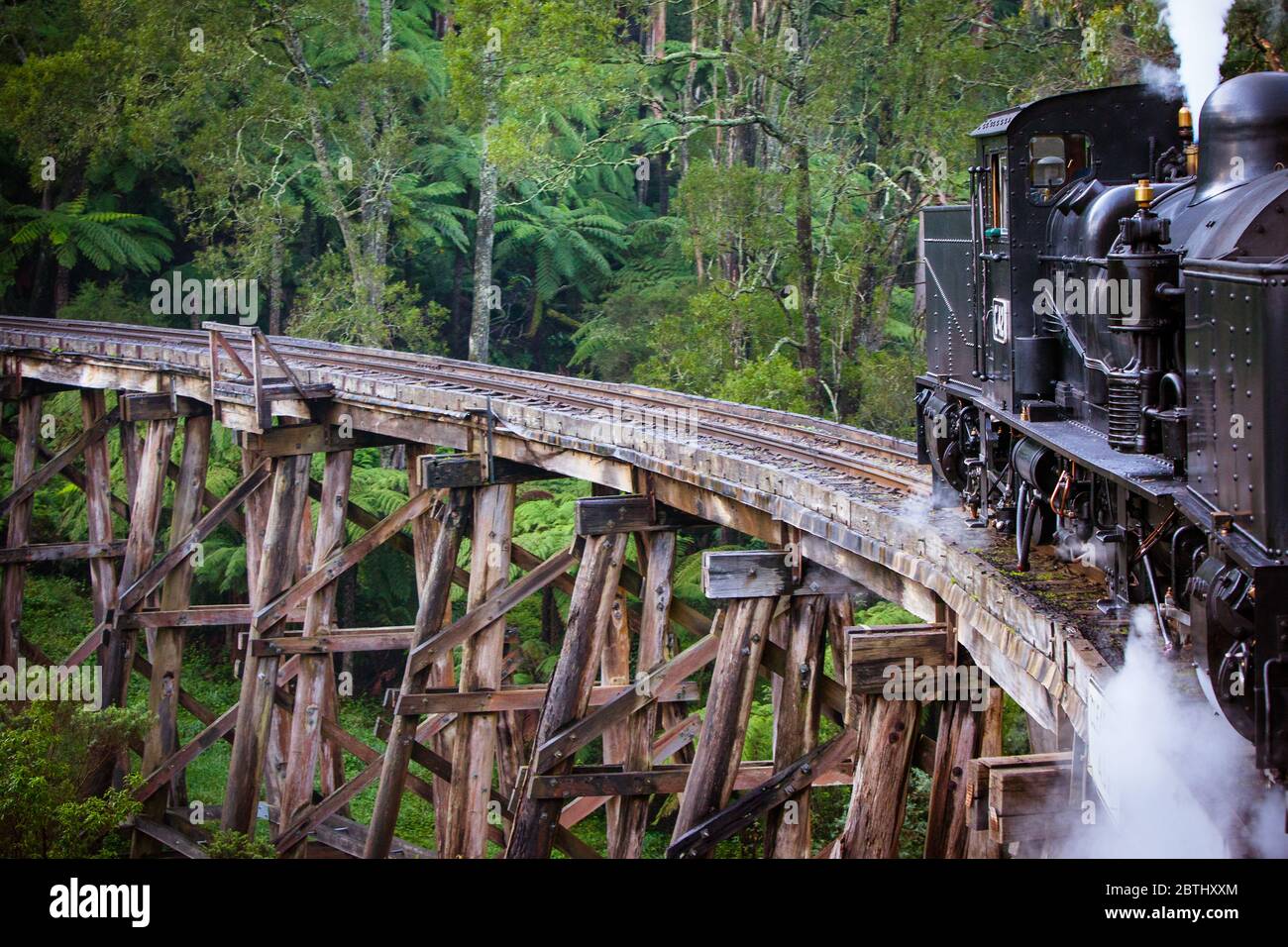 Puffing Billy Train in Melbourne Australia Stock Photo - Alamy