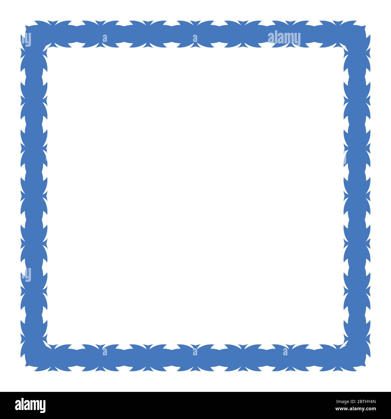 Colored frame, blank background vector design in blue color Stock ...