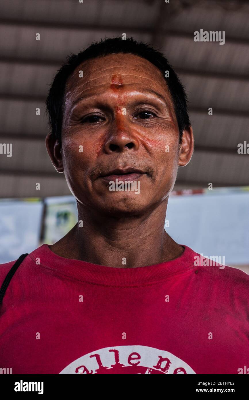 Guaviare, Colombia. Felipe is a hunter, fisherman and leader of the ...