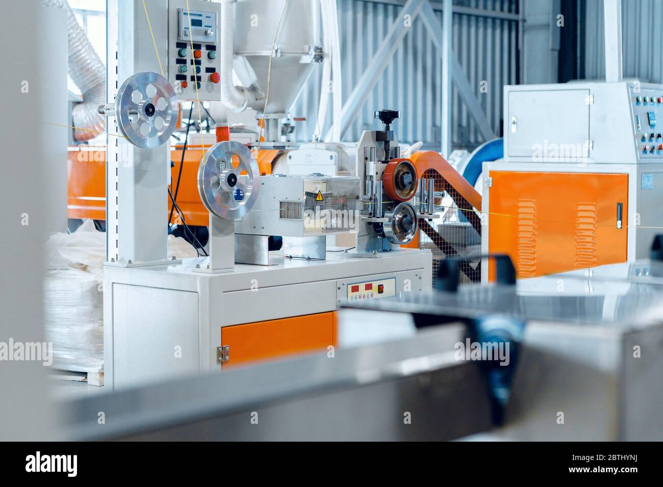 Inside the new factory manufacturing electrical cable. Cable production ...