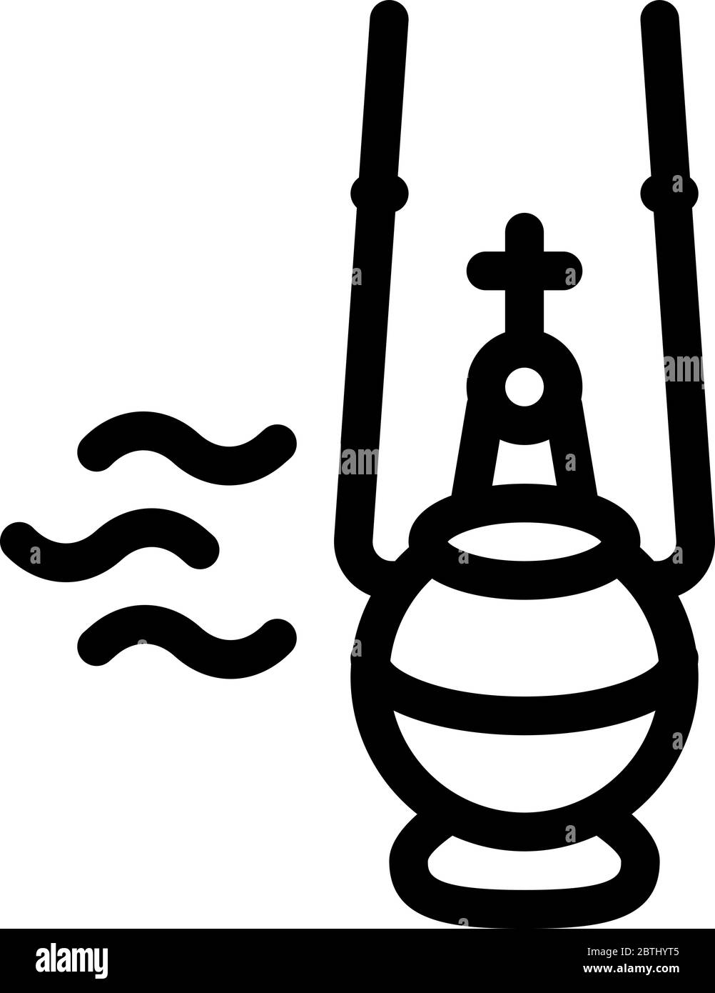 holy incense icon vector outline illustration Stock Vector Image & Art ...