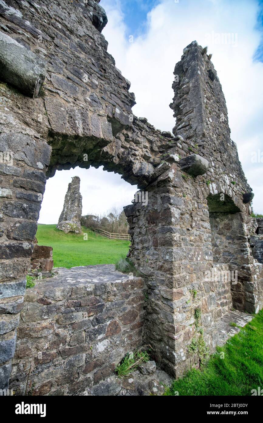 Narberth Castle in Pembrokeshire, Wales UK Stock Photo - Alamy