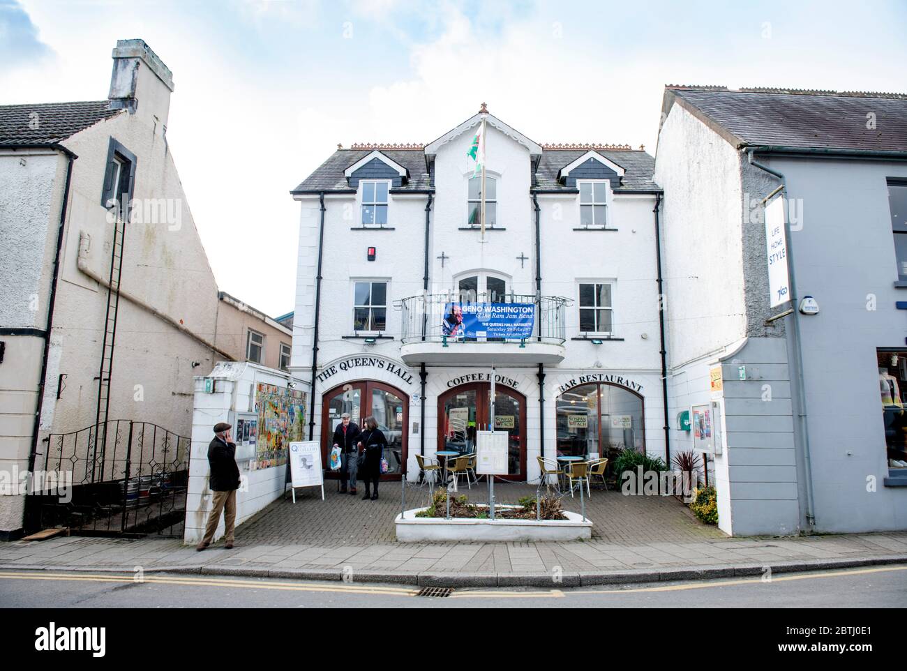 The Queen’s Hall in Narberth in Pemrokeshire, Wales UK Stock Photo - Alamy