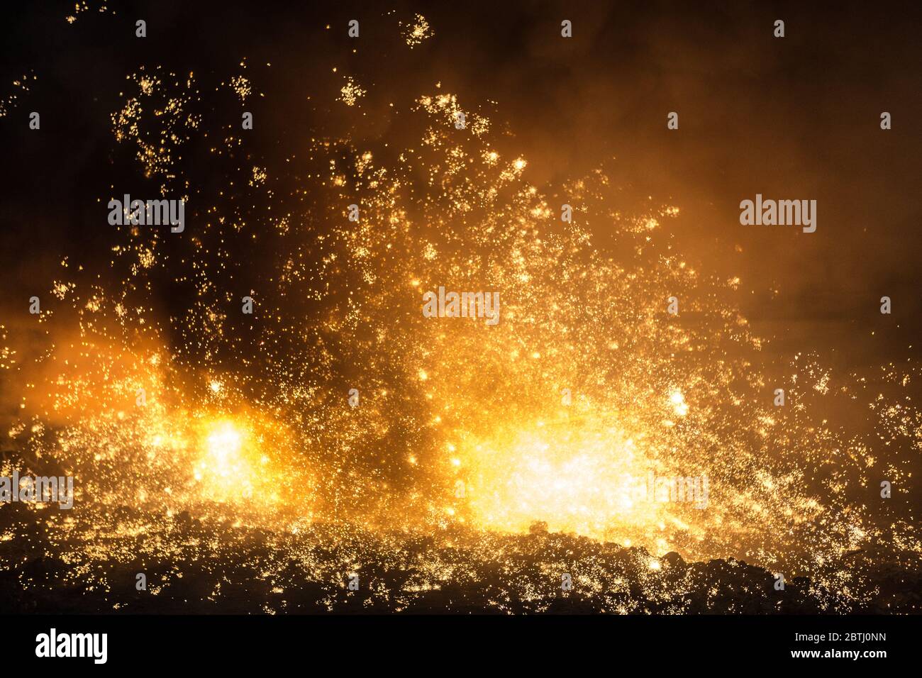 Steel Scunthorpe - Heavy End - Steel Production Stock Photo - Alamy