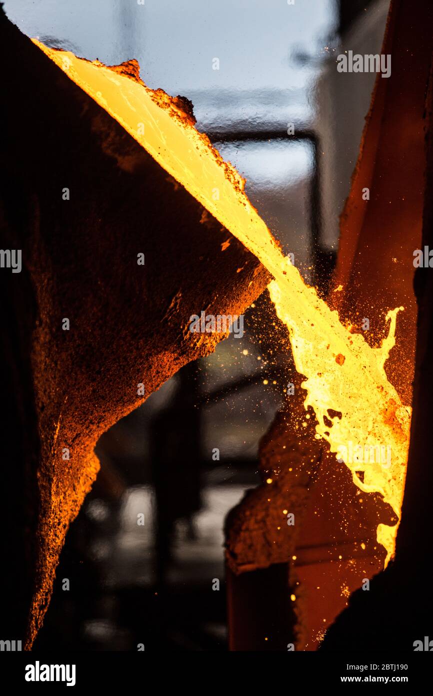 Steel Scunthorpe - Heavy End - Steel Production Stock Photo - Alamy