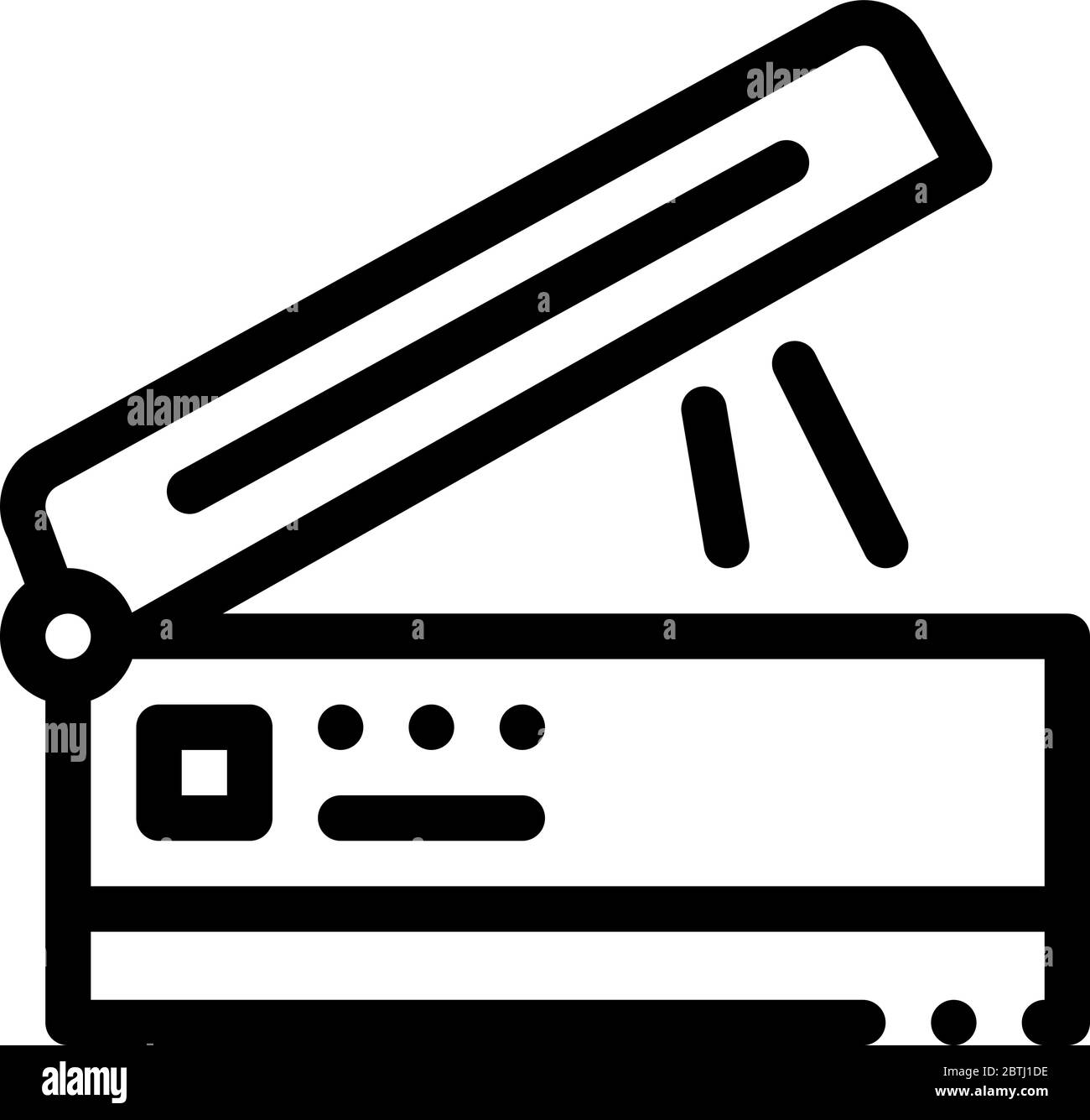 scanner for work icon vector outline illustration Stock Vector Image ...