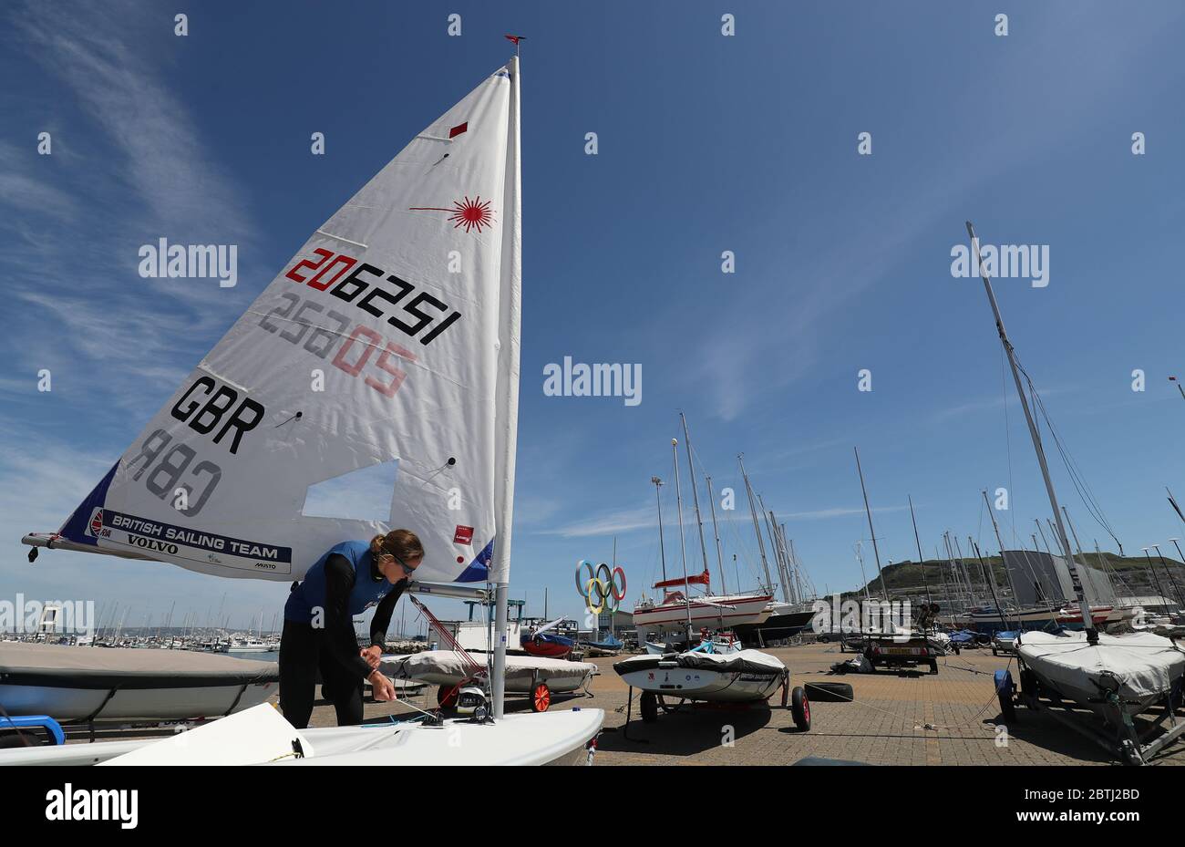 Great britains alison young prepares hi-res stock photography and ...