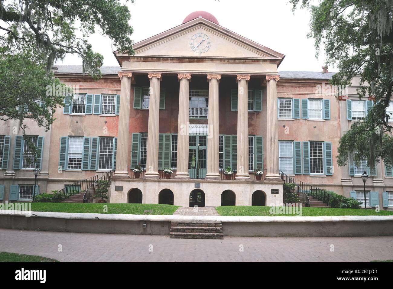College Campus Founded in 18th Century with Greek Columns, Outsized ...