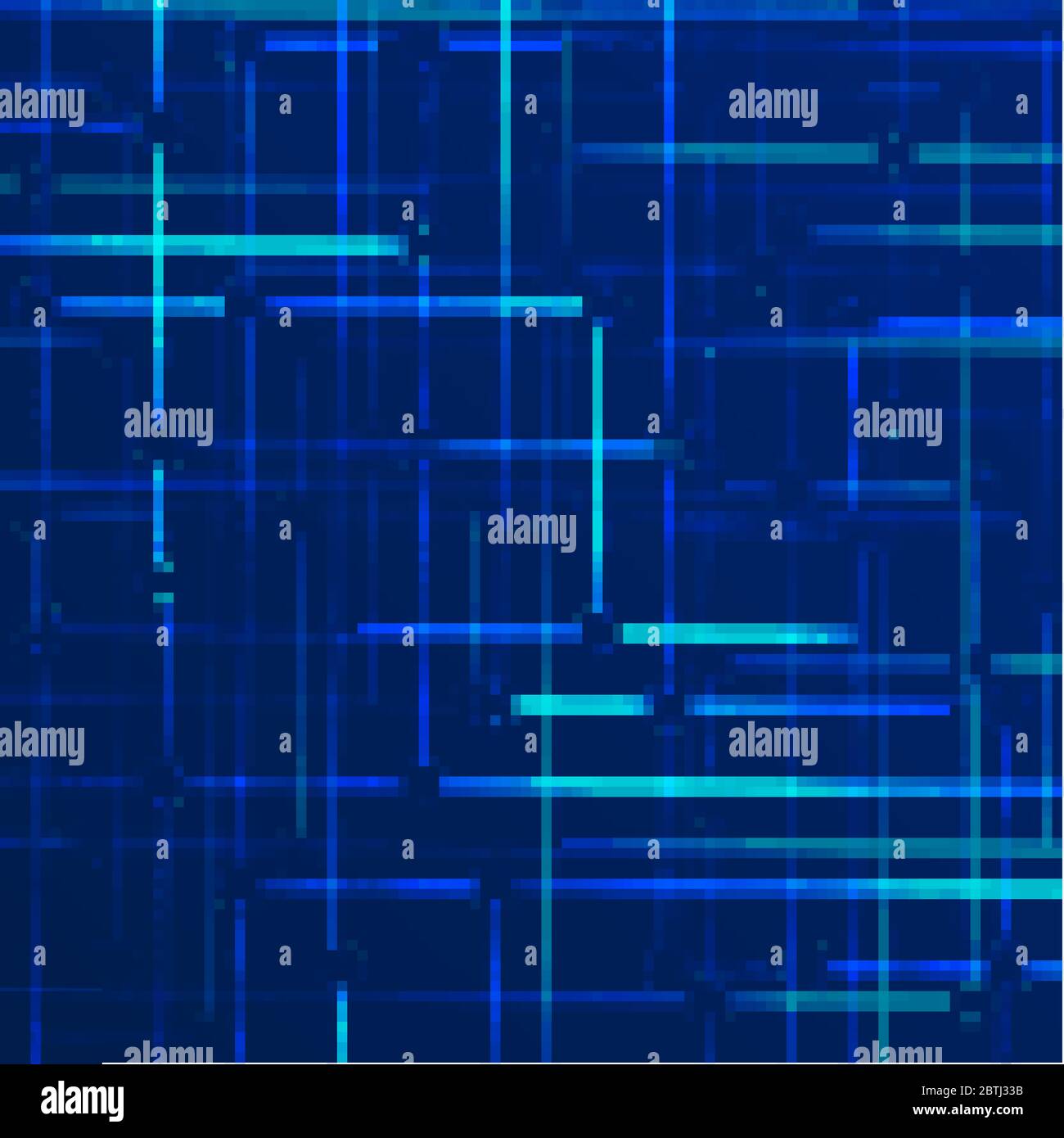 Vector background of lines of connected circles with the effect of neon ...