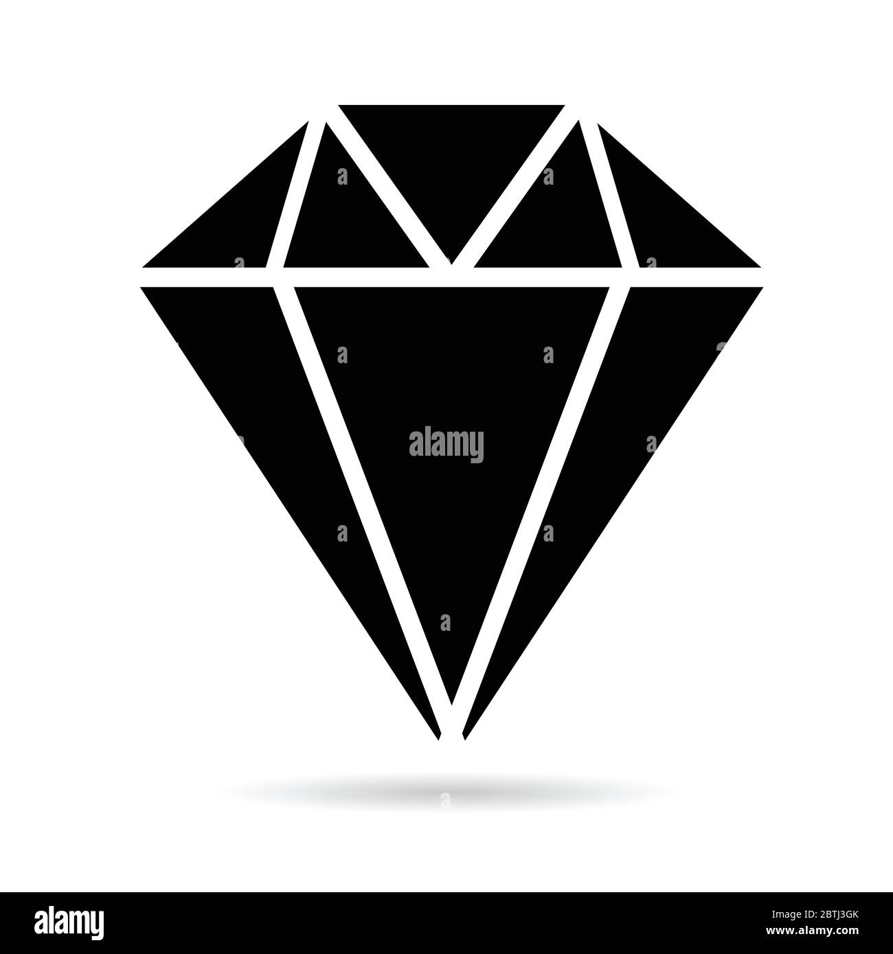 diamonds brilliant black vector illustration Stock Vector Image & Art ...