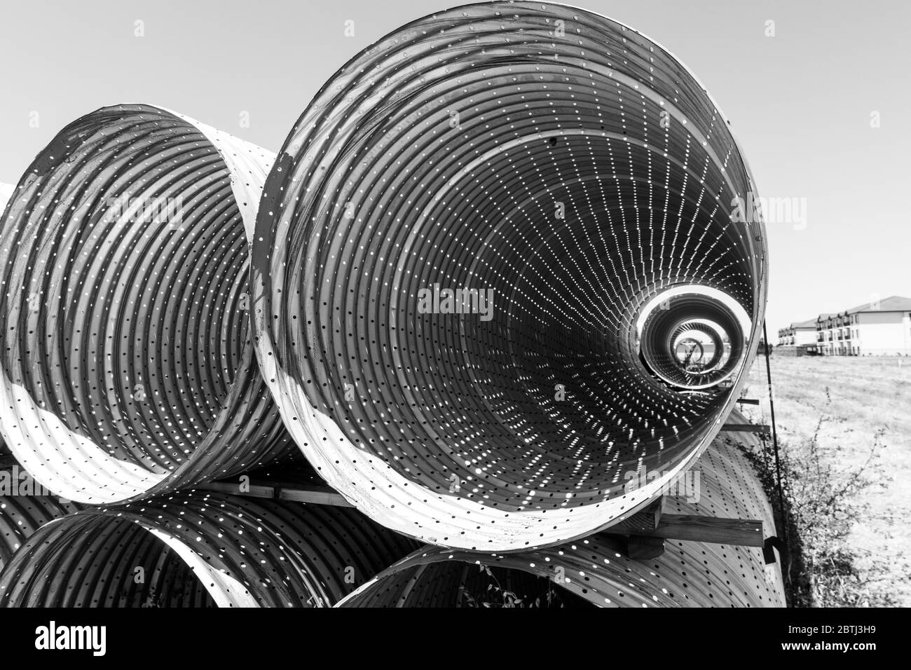 Perforated drain tile hi-res stock photography and images - Alamy