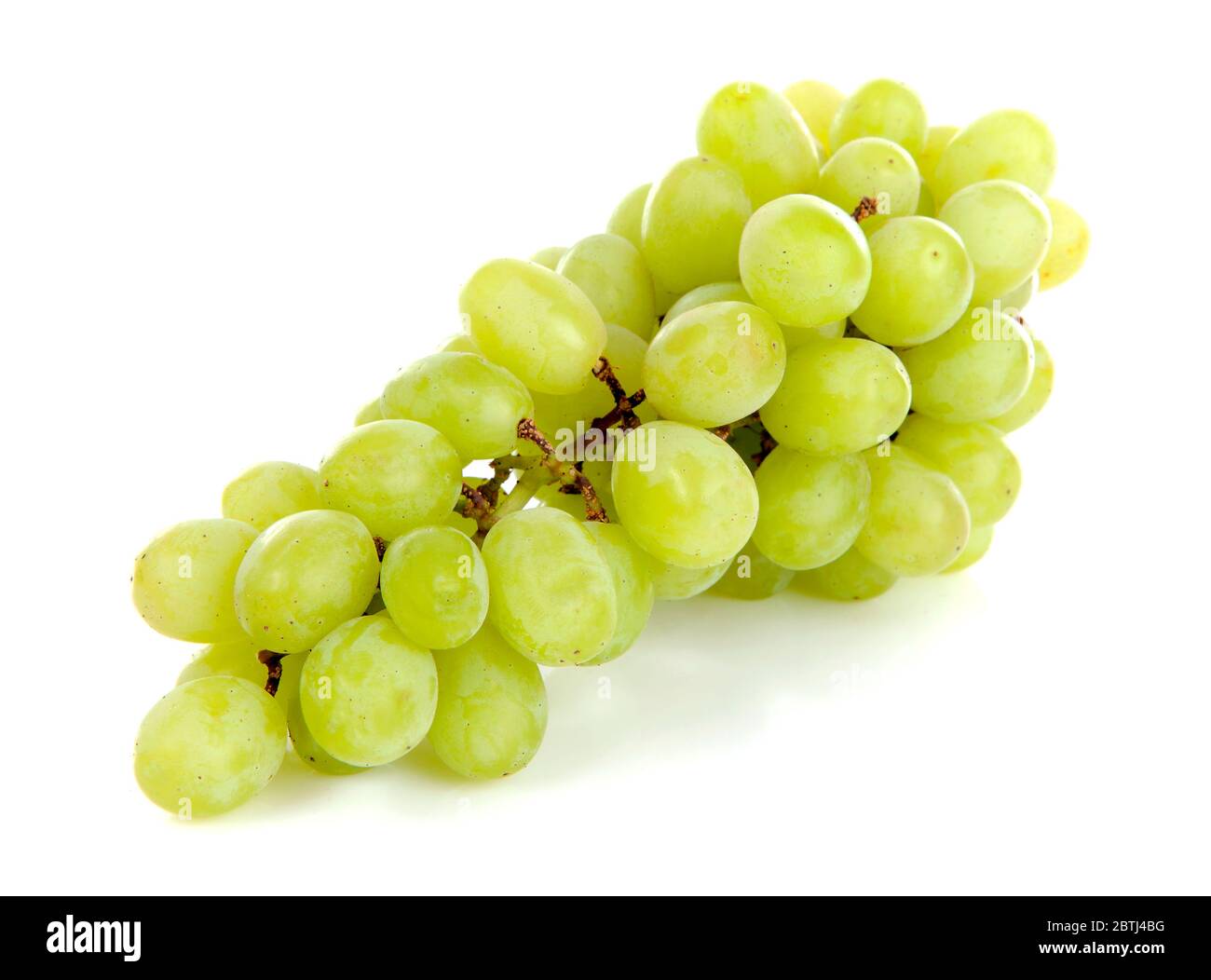 Bunch of fresh white grapes isolated Stock Photo - Alamy