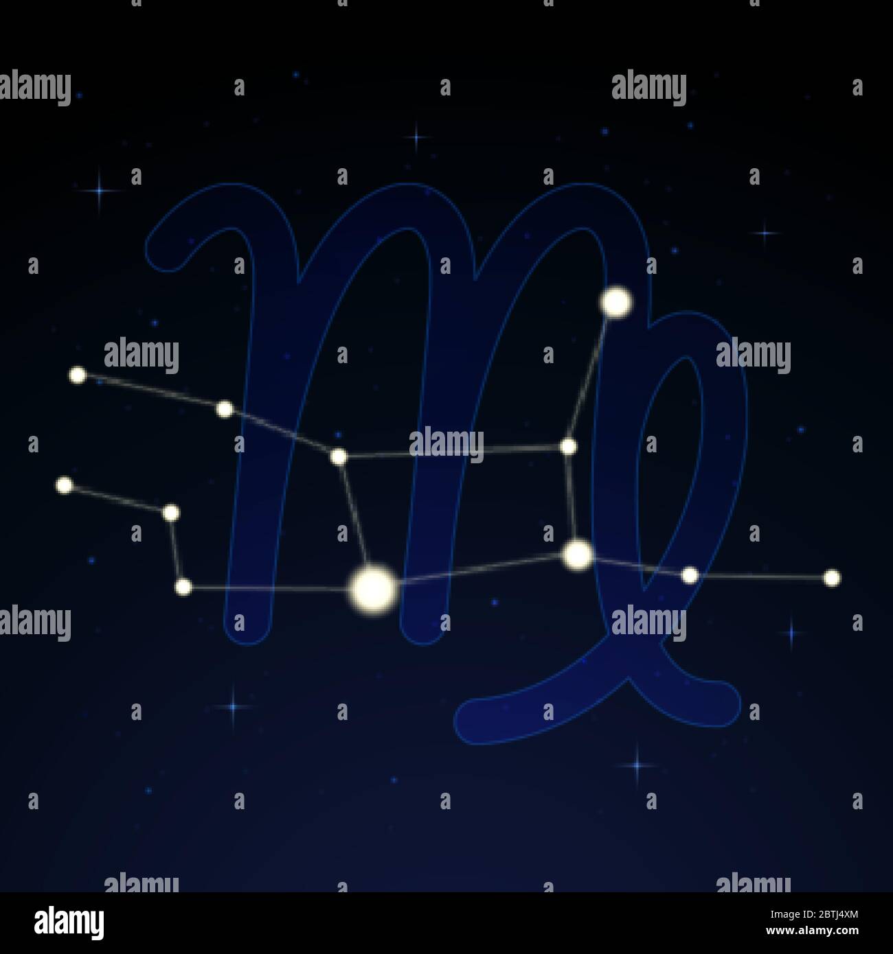 Constellation virgin Stock Vector Images - Alamy
