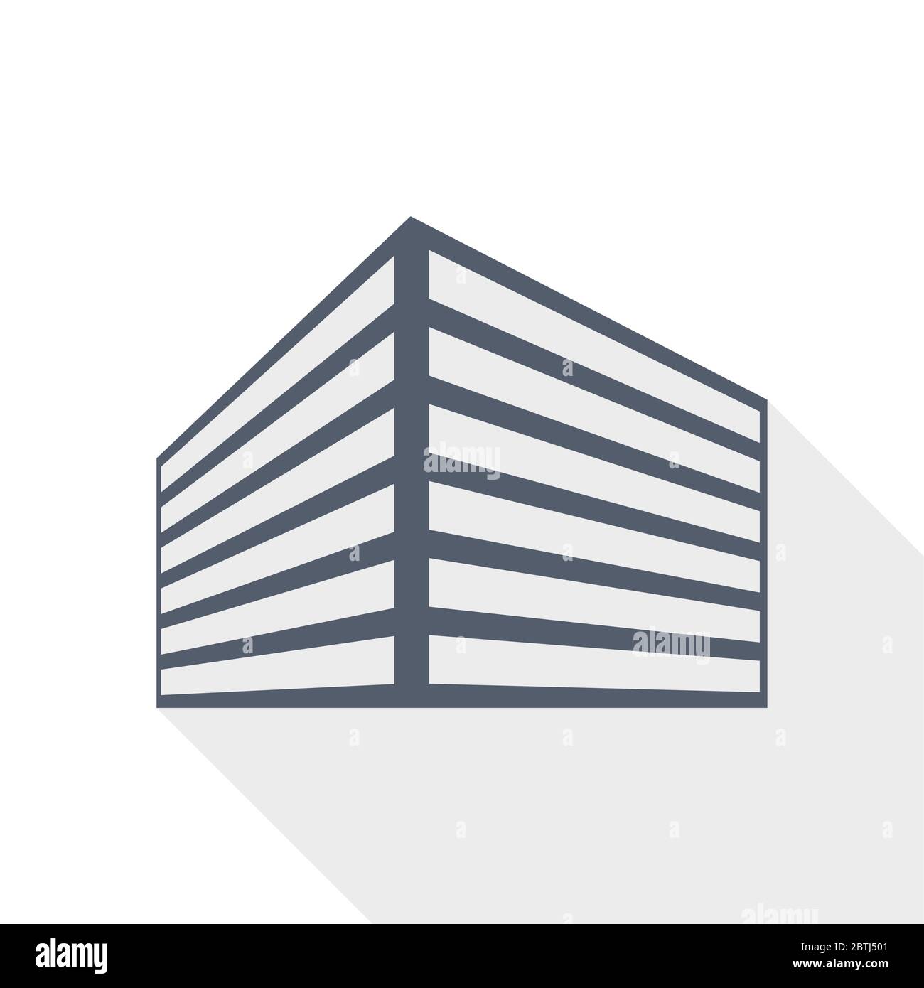 Modern design office building flat vector icon Stock Vector Image & Art ...