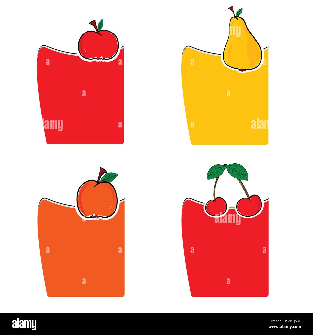 fruit color vector illustration Stock Vector Image & Art - Alamy