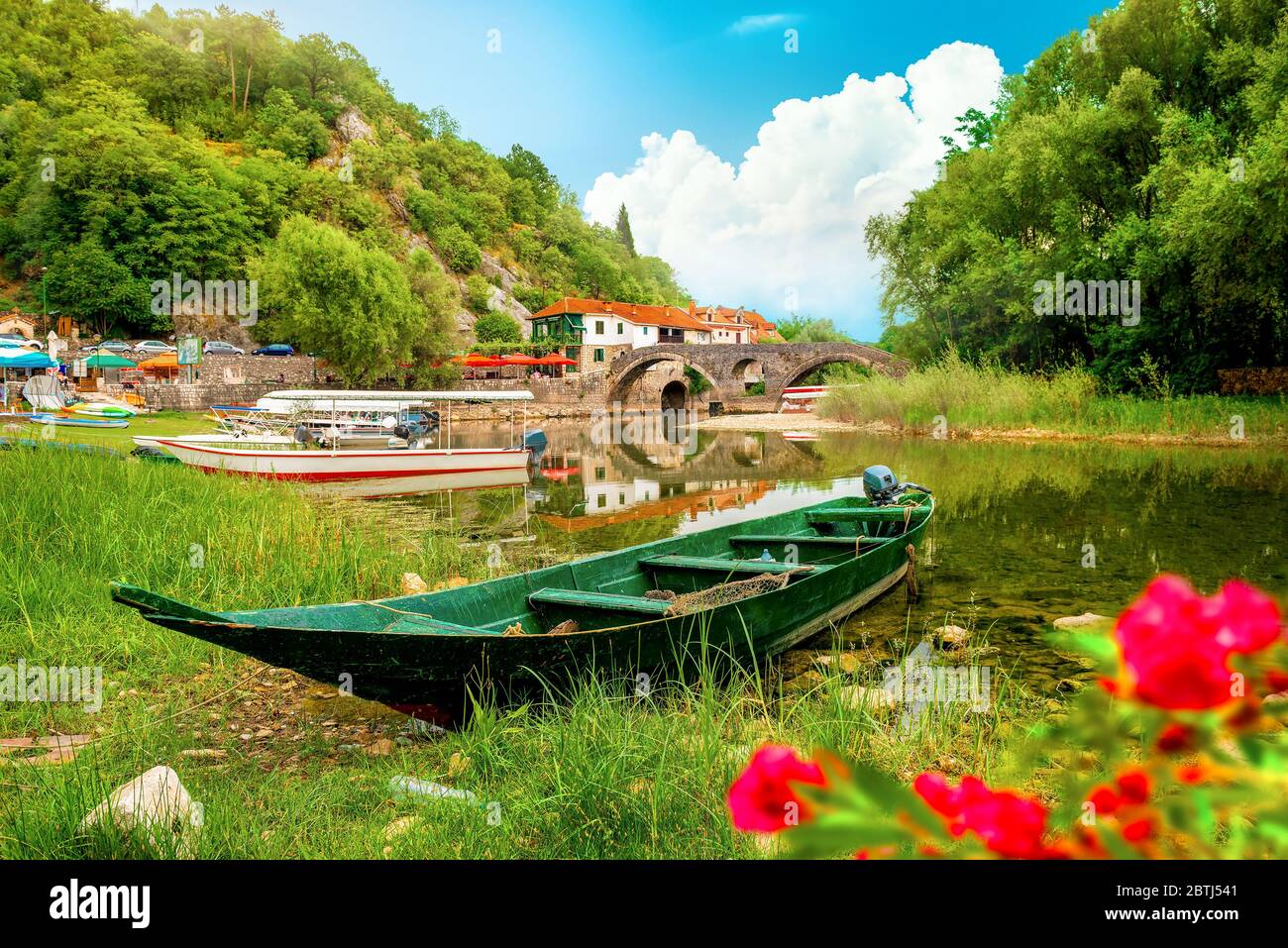 The medieval Rijeka Crnojevica town boasts the medieval architecture and the scenic nature ...