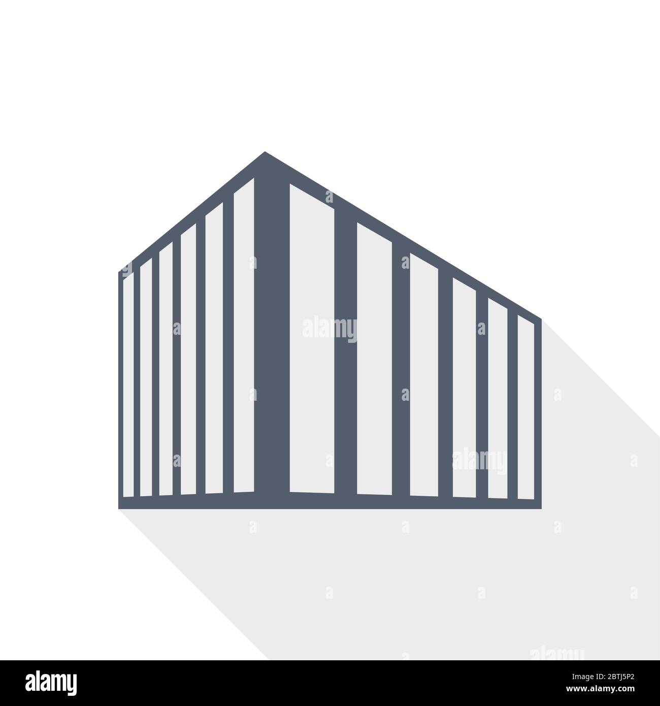 Modern design office building flat vector icon Stock Vector Image & Art ...