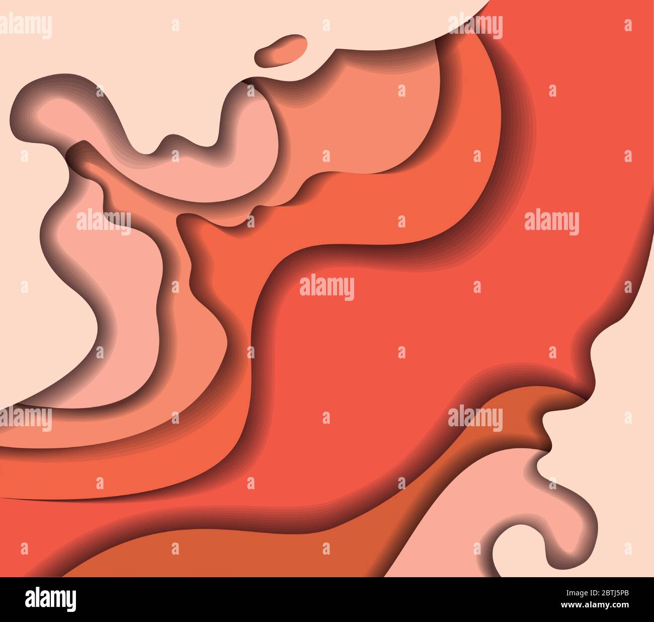 Orange waves background vector design Stock Vector Image & Art - Alamy