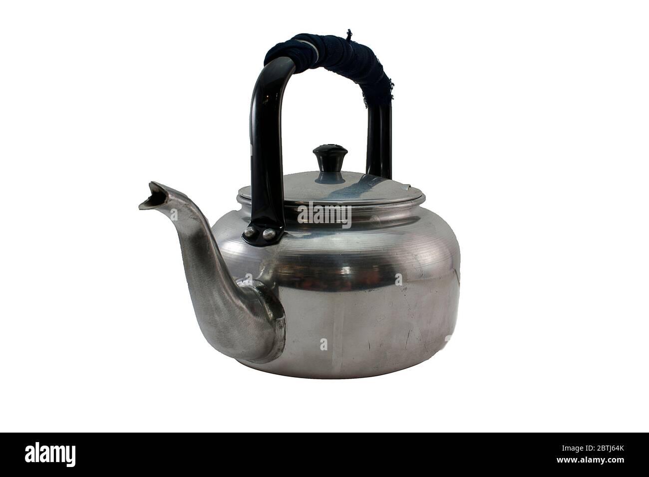 Classic old Kettle isolated on white background Stock Photo - Alamy