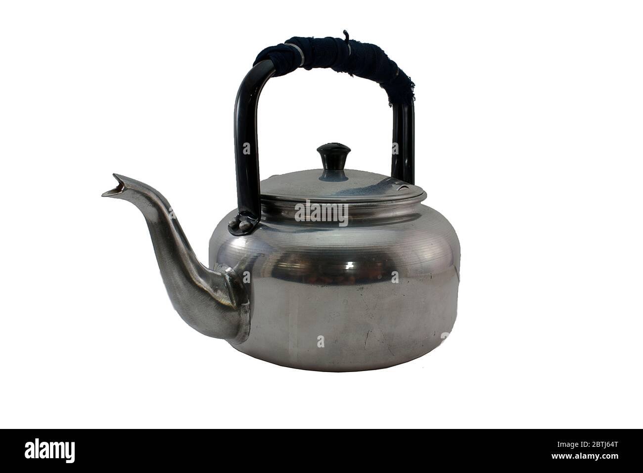 Classic old Kettle isolated on white background Stock Photo - Alamy