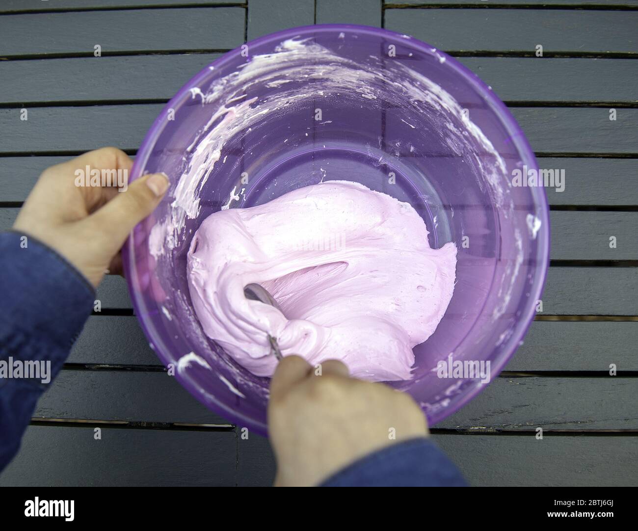 How to make Home Made Slime Stock Photo - Alamy