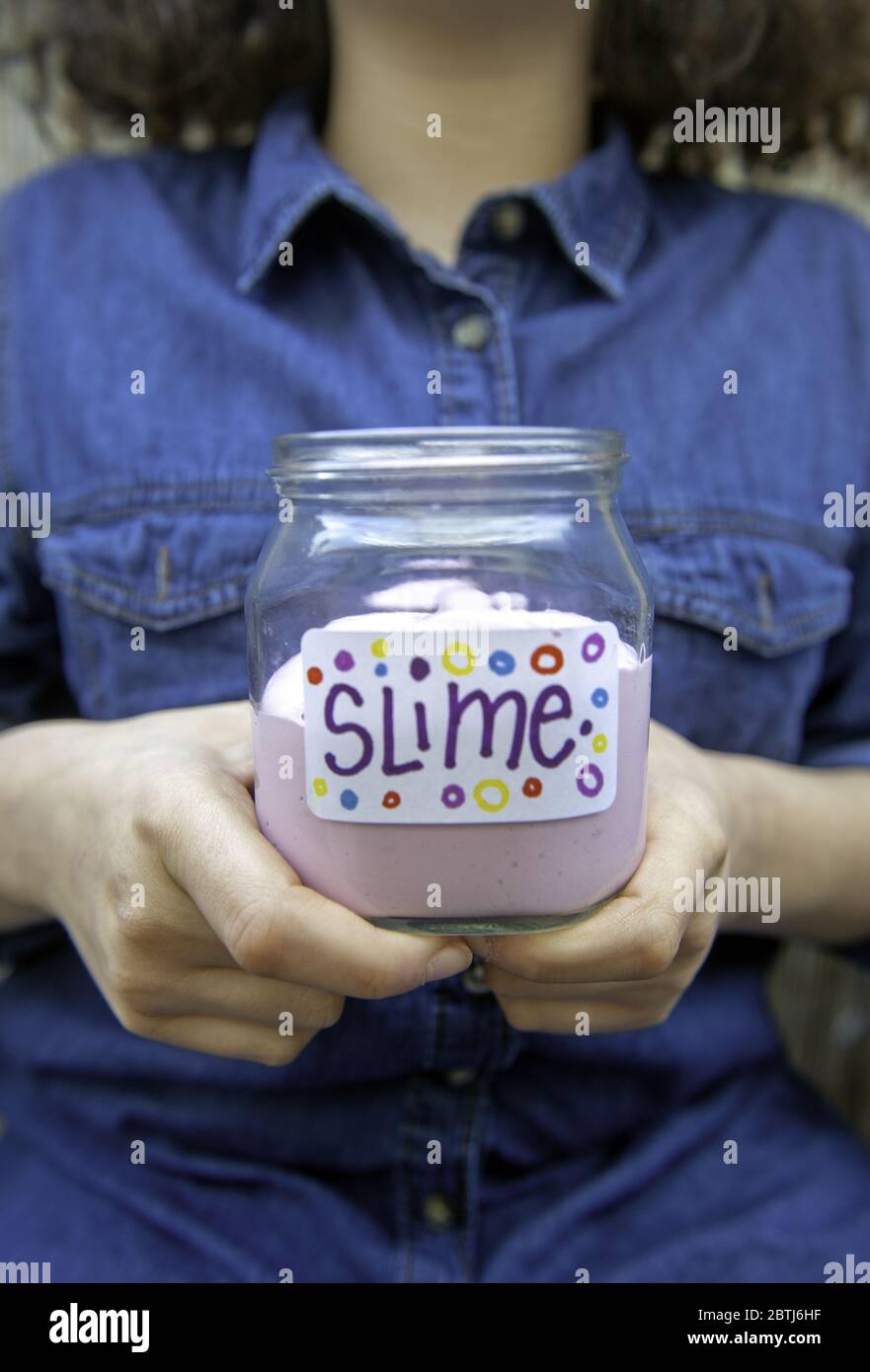 How to make Home Made Slime Stock Photo - Alamy