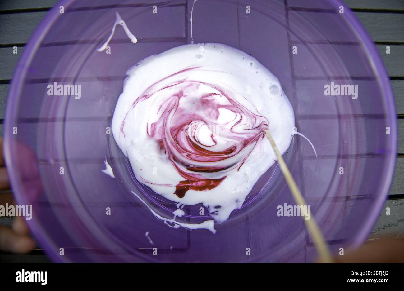 How to make Home Made Slime Stock Photo - Alamy