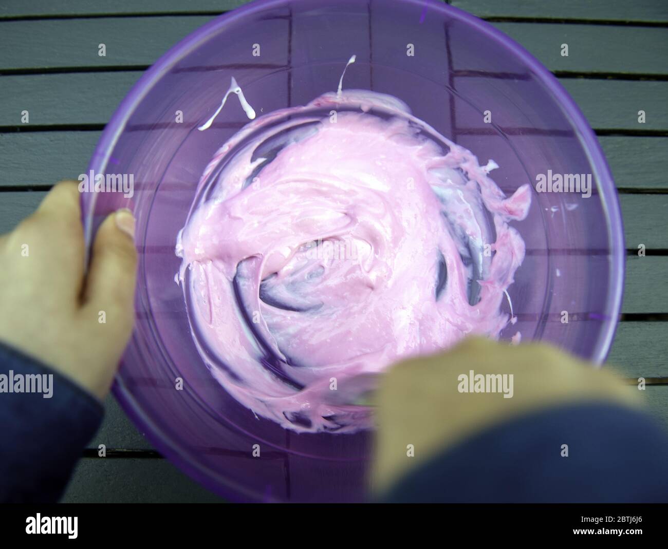 How to make Home Made Slime Stock Photo - Alamy