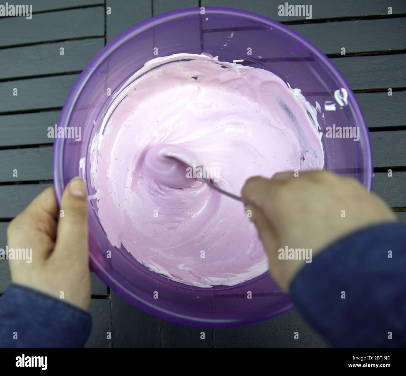 How to make Home Made Slime Stock Photo - Alamy