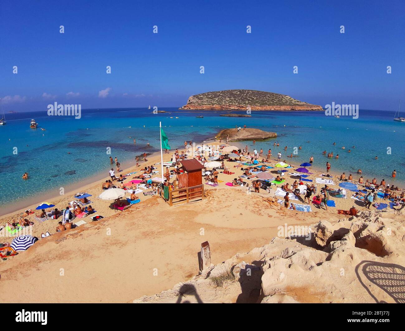 beautiful summer tourist destination of the balearic islands on the ...