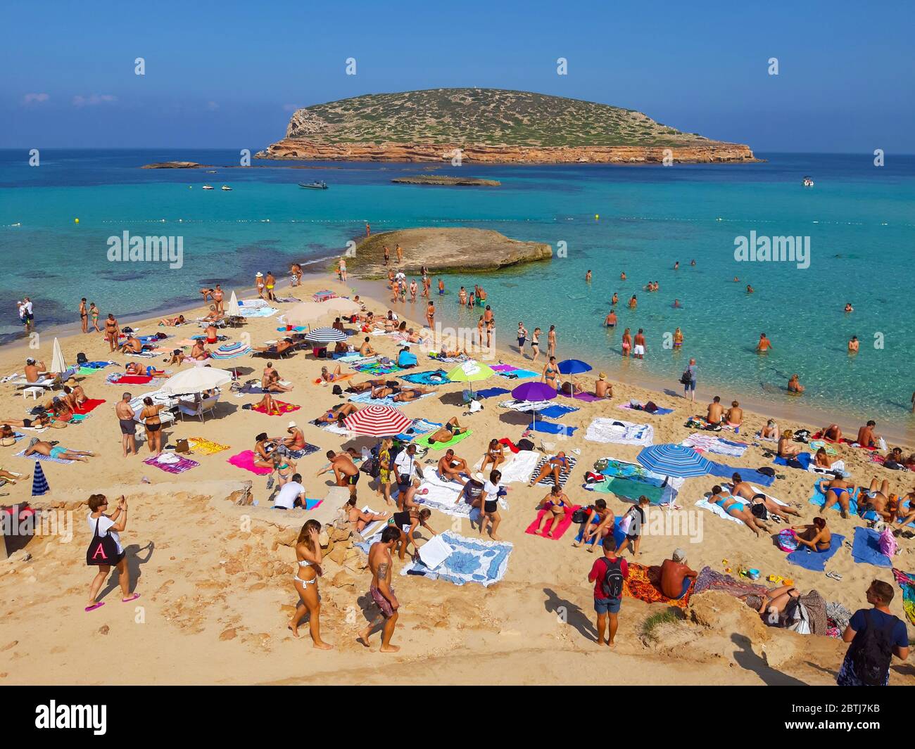 beautiful summer tourist destination of the balearic islands on the ...