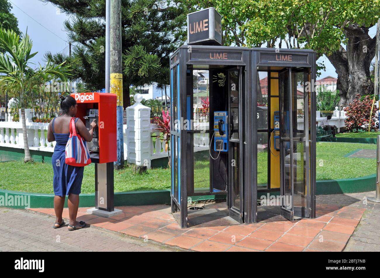 Caribbean woman in st lucia hi-res stock photography and images - Alamy