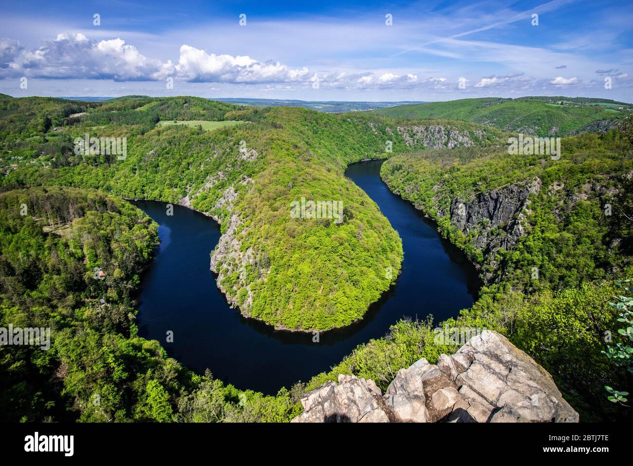 Beautiful meander vltava river hi-res stock photography and images - Alamy