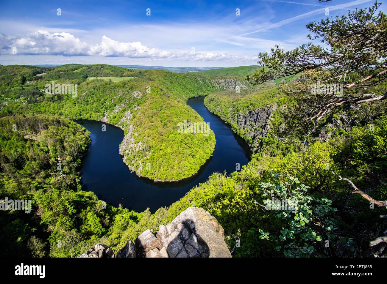 Beautiful meander vltava river hi-res stock photography and images - Alamy