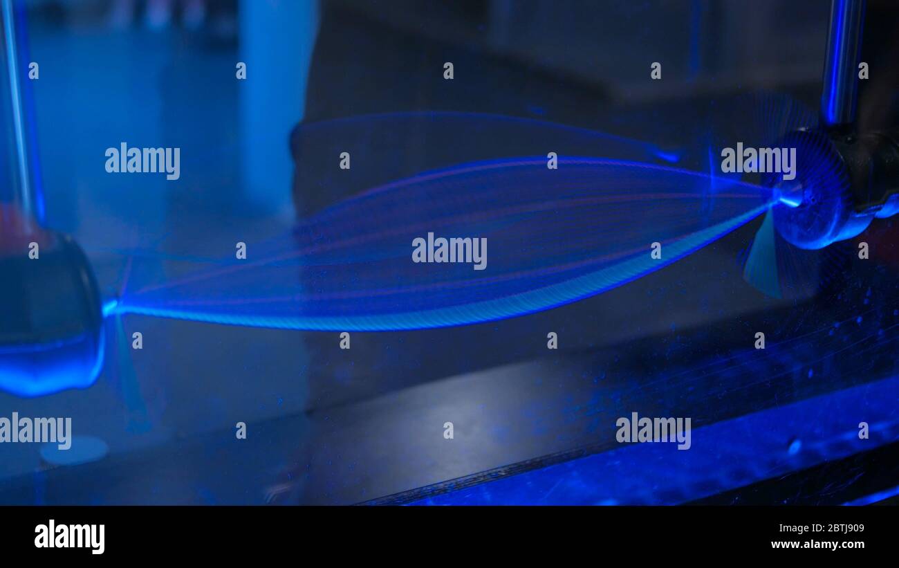 Interactive exposition in science museum. Specific device shows ...