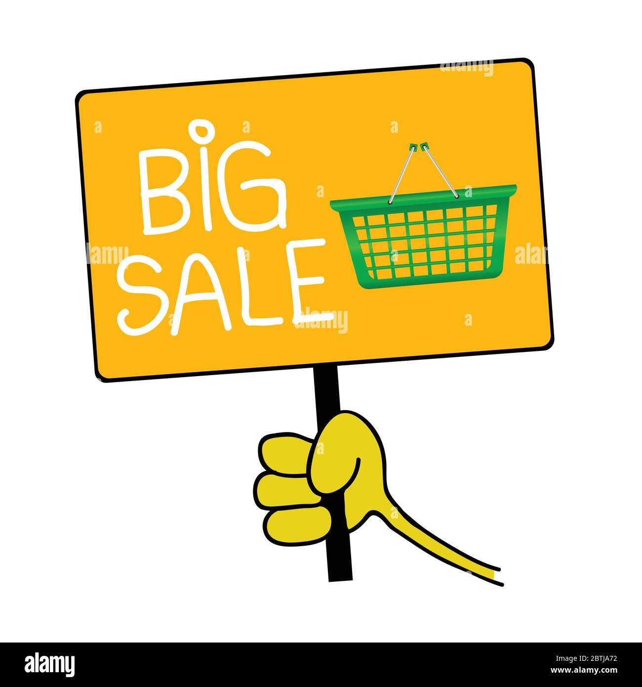 Hand holding green tag Stock Vector Images - Alamy