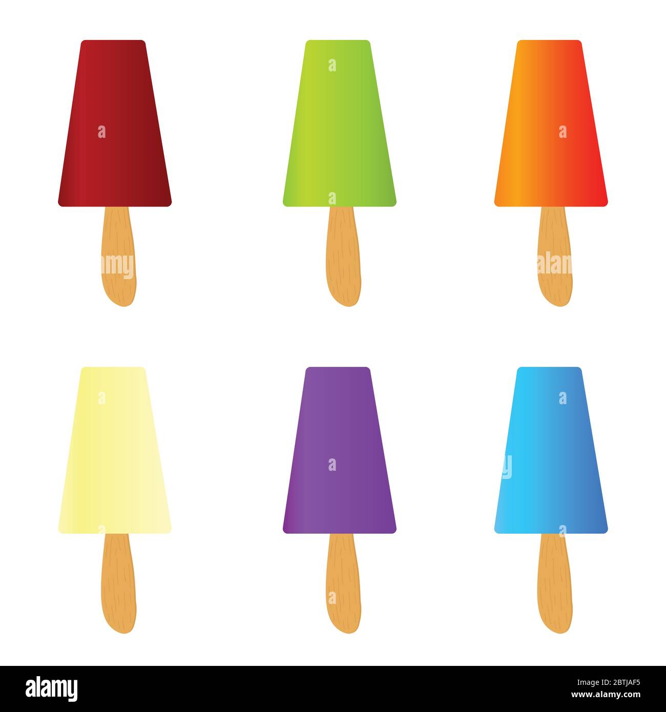 ice cream color vector illustartion Stock Vector Image & Art - Alamy