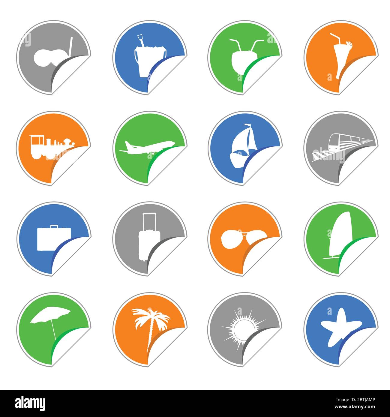 icon on the stickers color vector illustration Stock Vector Image & Art ...
