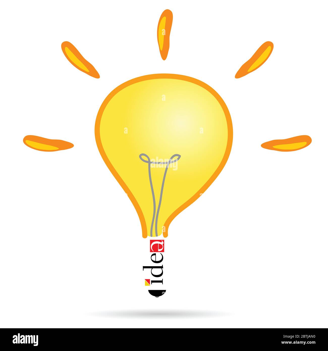 idea bulb vector illustration Stock Vector Image & Art - Alamy