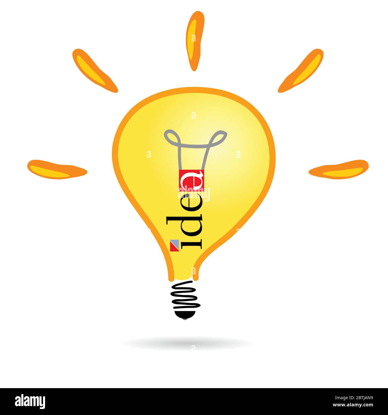 idea bulb vector illustration part two Stock Vector Image & Art - Alamy