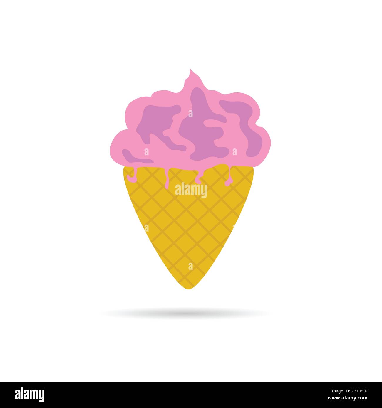 ice cream color vector illustration Stock Vector Image & Art - Alamy