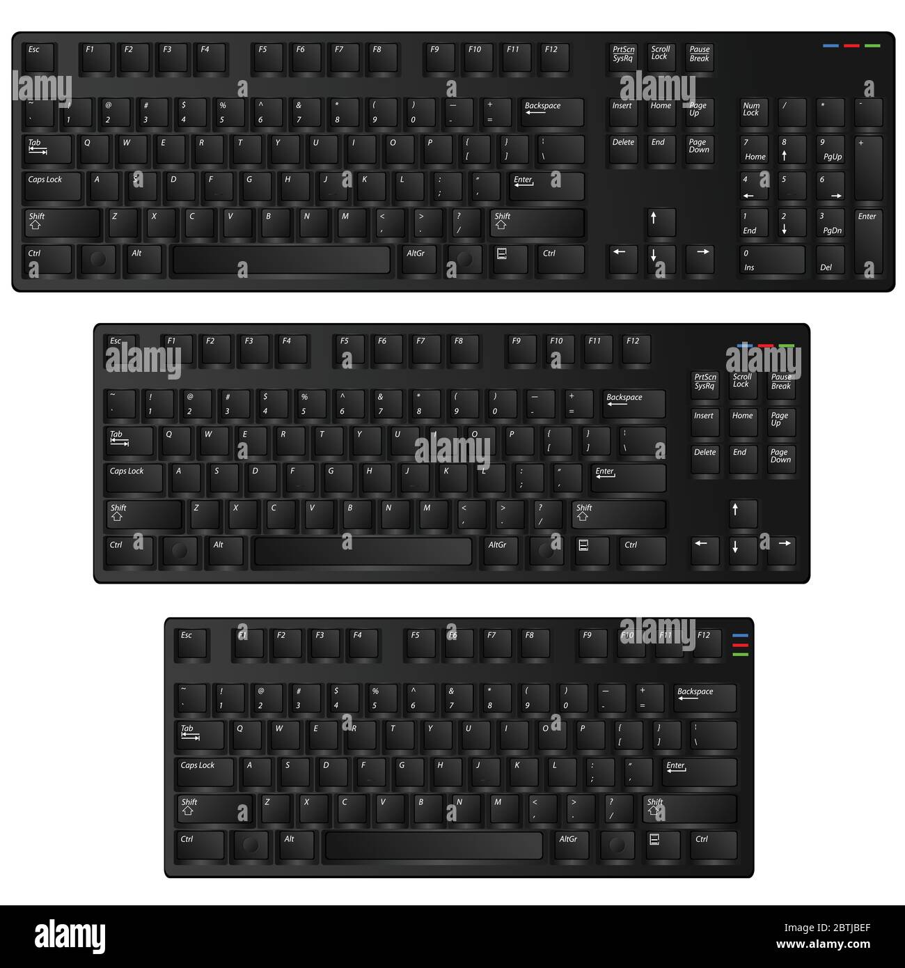 keyboard vector illustration on a white background Stock Vector Image ...