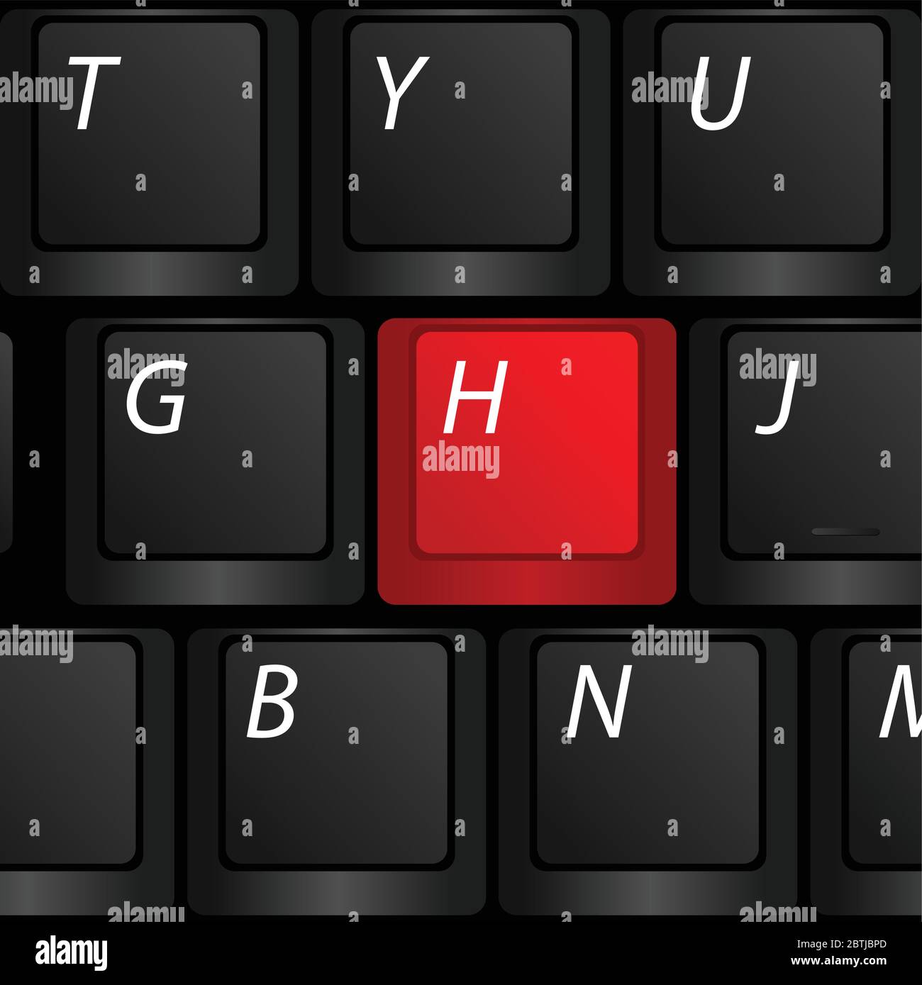 Keyboard red key Stock Vector Images - Alamy
