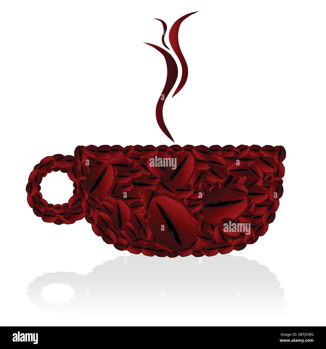 Cups fresh coffee on Stock Vector Images - Alamy