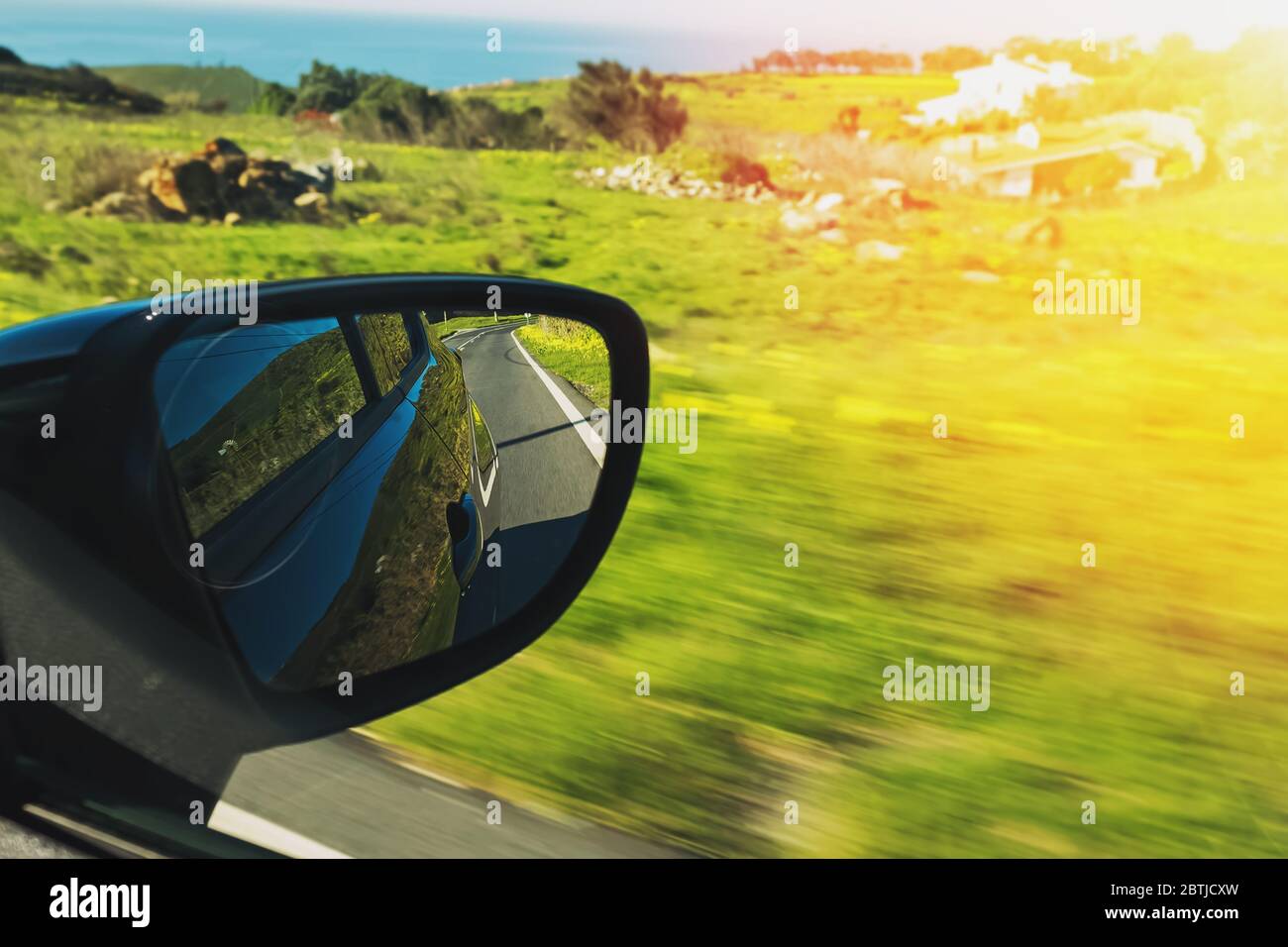 Car motion road side view hi-res stock photography and images - Alamy