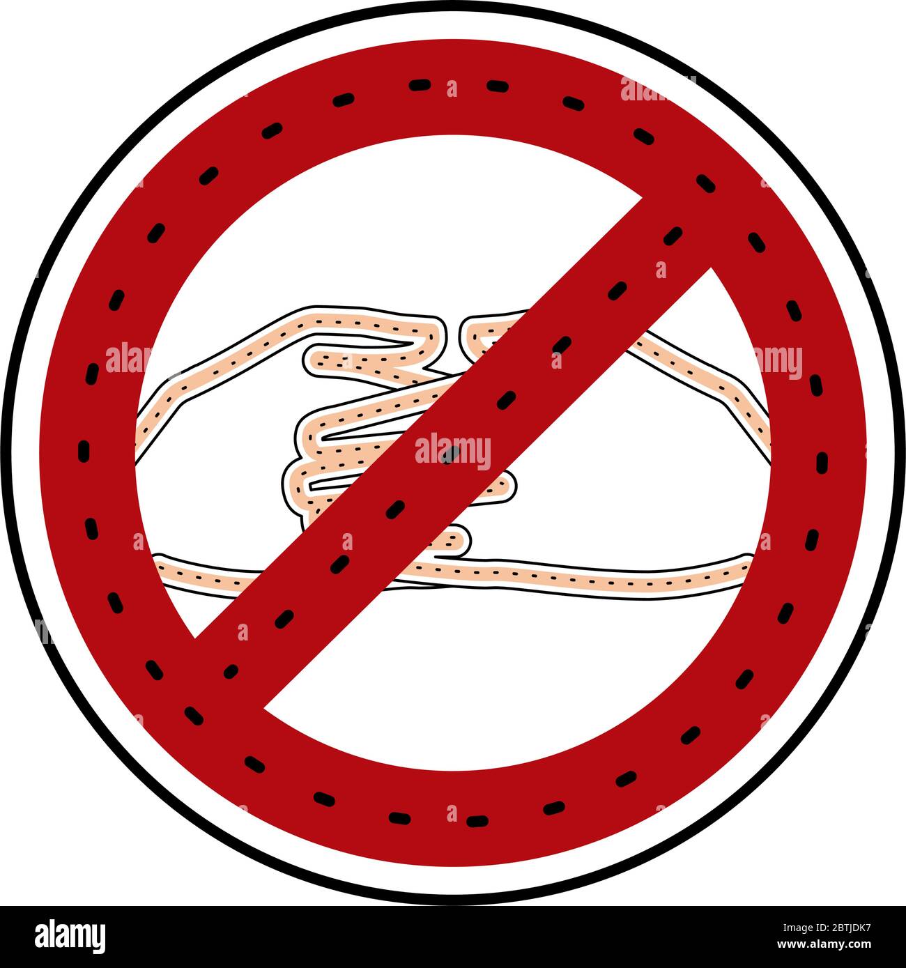 Hand shake danger virus Cut Out Stock Images & Pictures - Alamy