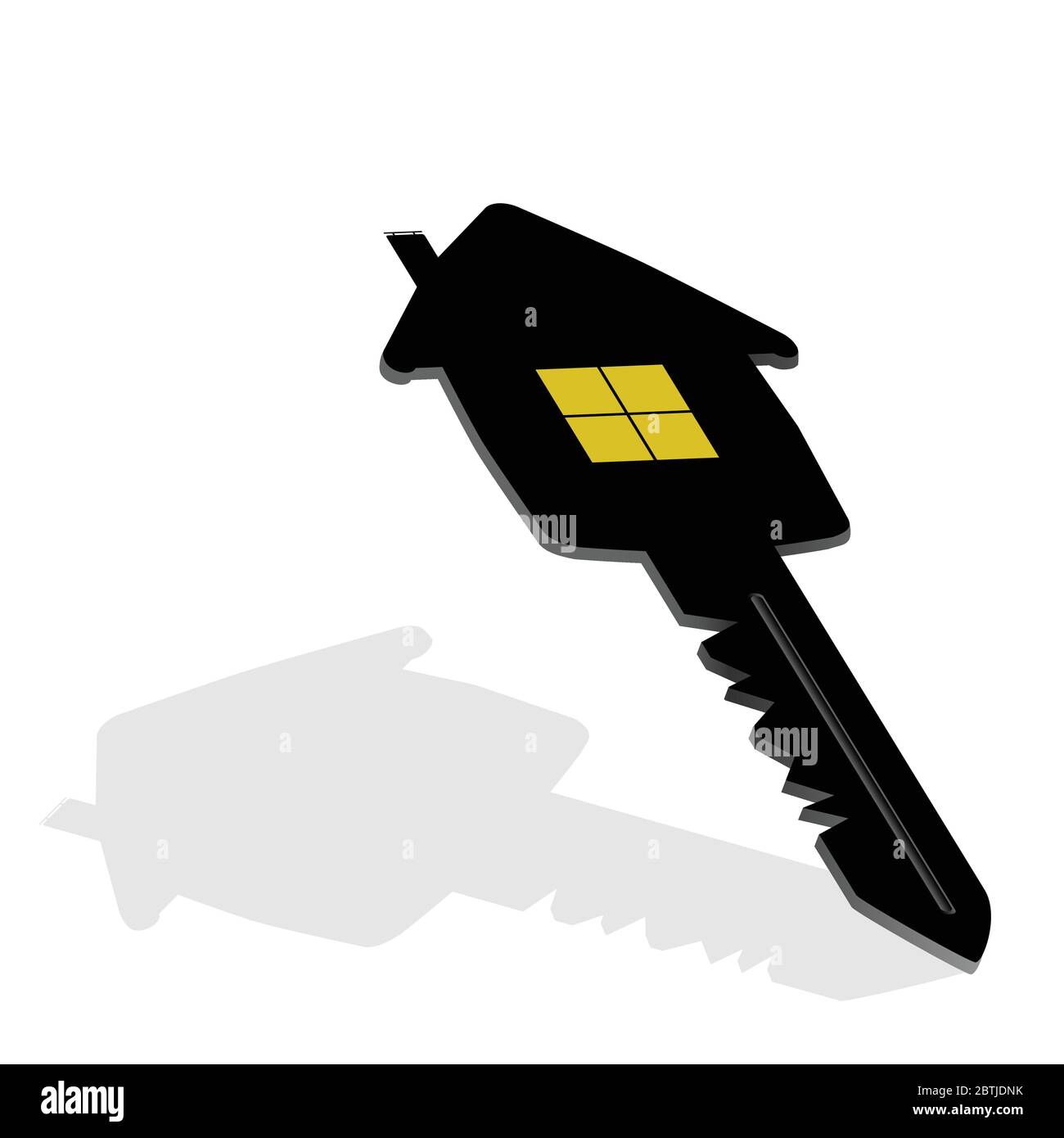 Credit card key isolated Stock Vector Images - Alamy
